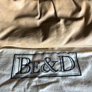 Be & D | Bags | Bed Tan Leather Shoulder Bag Wsilver Grommets | Poshmark
